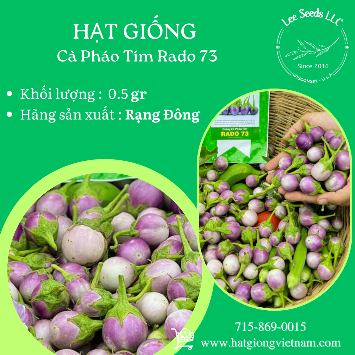 Hạt Giống Cà Pháo Tím tại Mỹ — Hạt giống rau củ Việt Nam tại Mỹ - Lee's ...